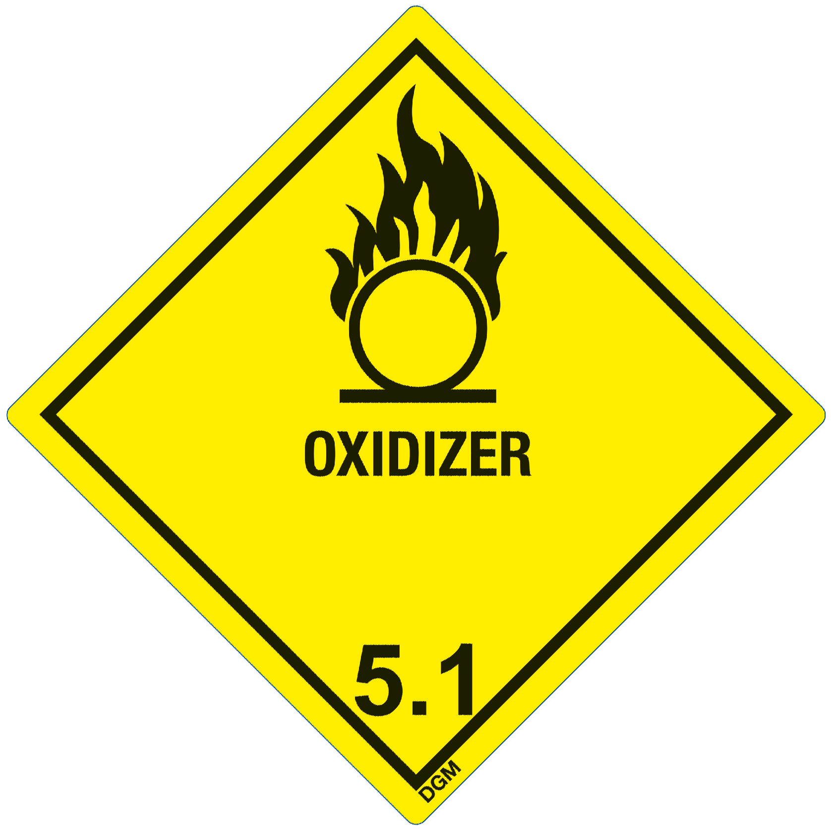 OXIDIZER - CLASS 5.1 LABEL